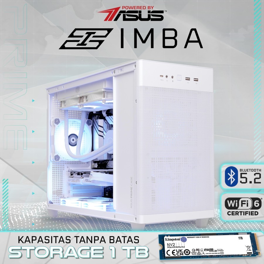 Jual ASUS Prime PC | Ryzen 5 7500F | RTX 4060 | 32GB | Rakitan Gaming PC | Shopee Indonesia