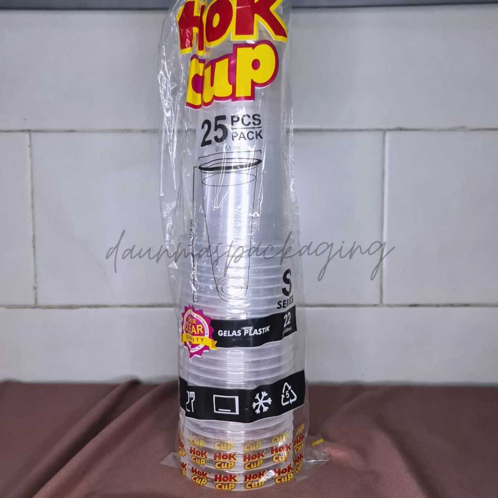 Jual Cup Gelas Plastik Gelas Hok Cup 22oz SLIM Gelas Es Teh Jumbo ...