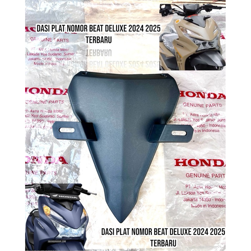 Jual BEAT DELUXE STREET 2024 2025 Cover Front Top Dudukan Dasi Plat Nomor Depan Beat LED New ...
