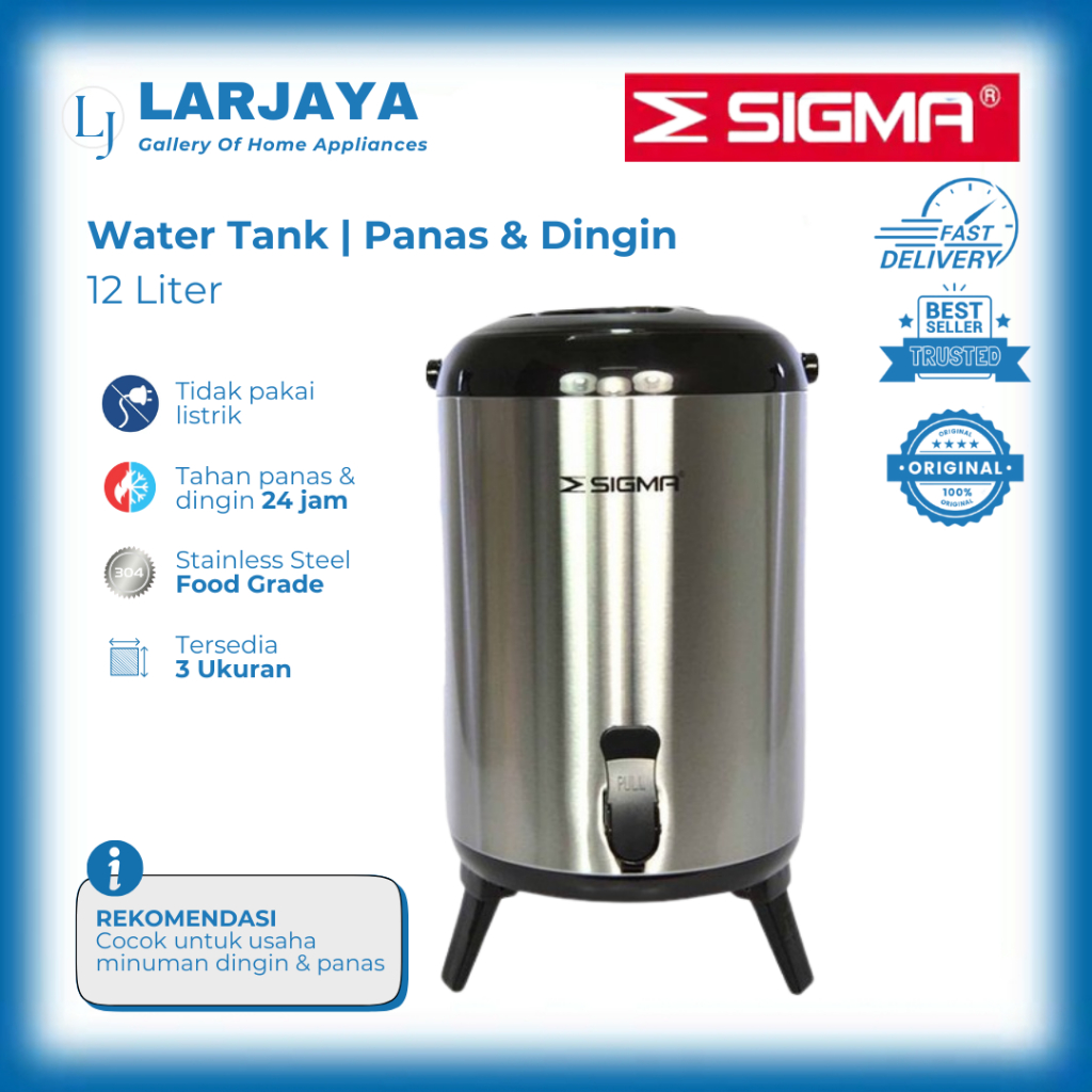 Jual Dispenser Termos Water Jug Air Panas Sigma 12 Liter Water Tank ...