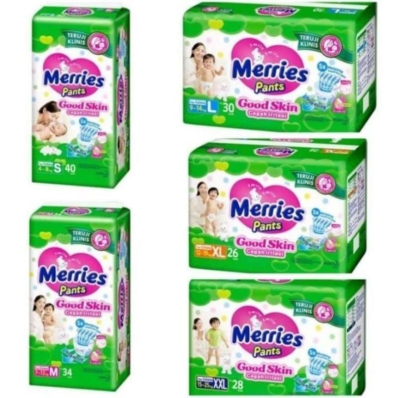 Jual Merries Pants M34 L30 Popok Merries Baby Happy | Shopee Indonesia