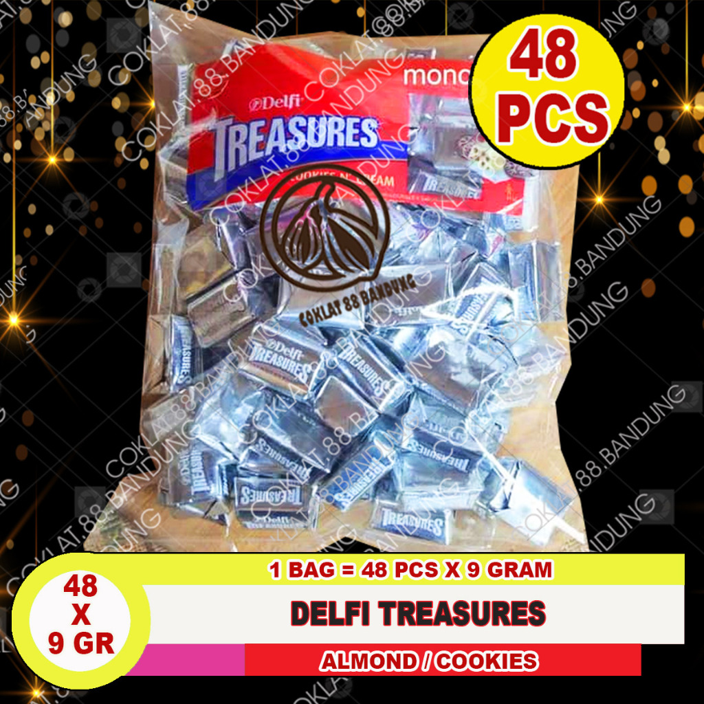Jual COKLAT DELFI TREASURE GOLDEN ALMOND 12 BAR X 36GR, DELFI TREASURES ...