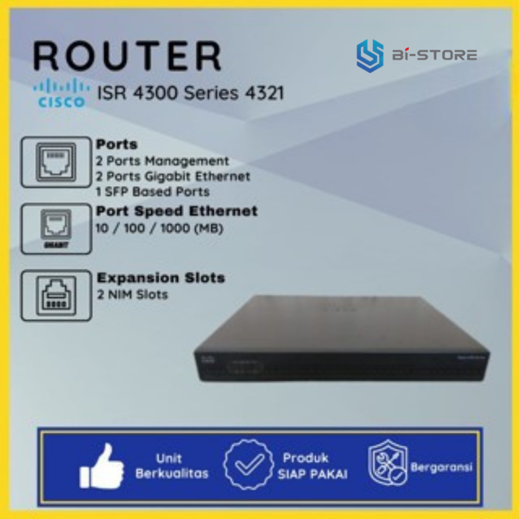 Jual Router Cisco ISR 4300 Series 4321 Unit Normal Siap Pakai ...