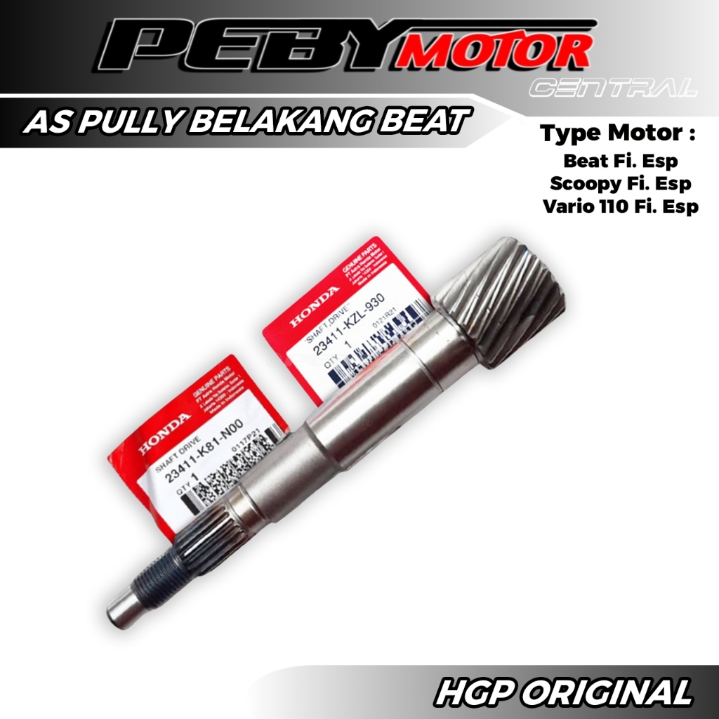 Jual As Pulley Pully Shaft Drive Beat Scoopy Vario 110 FI dan ESP ...