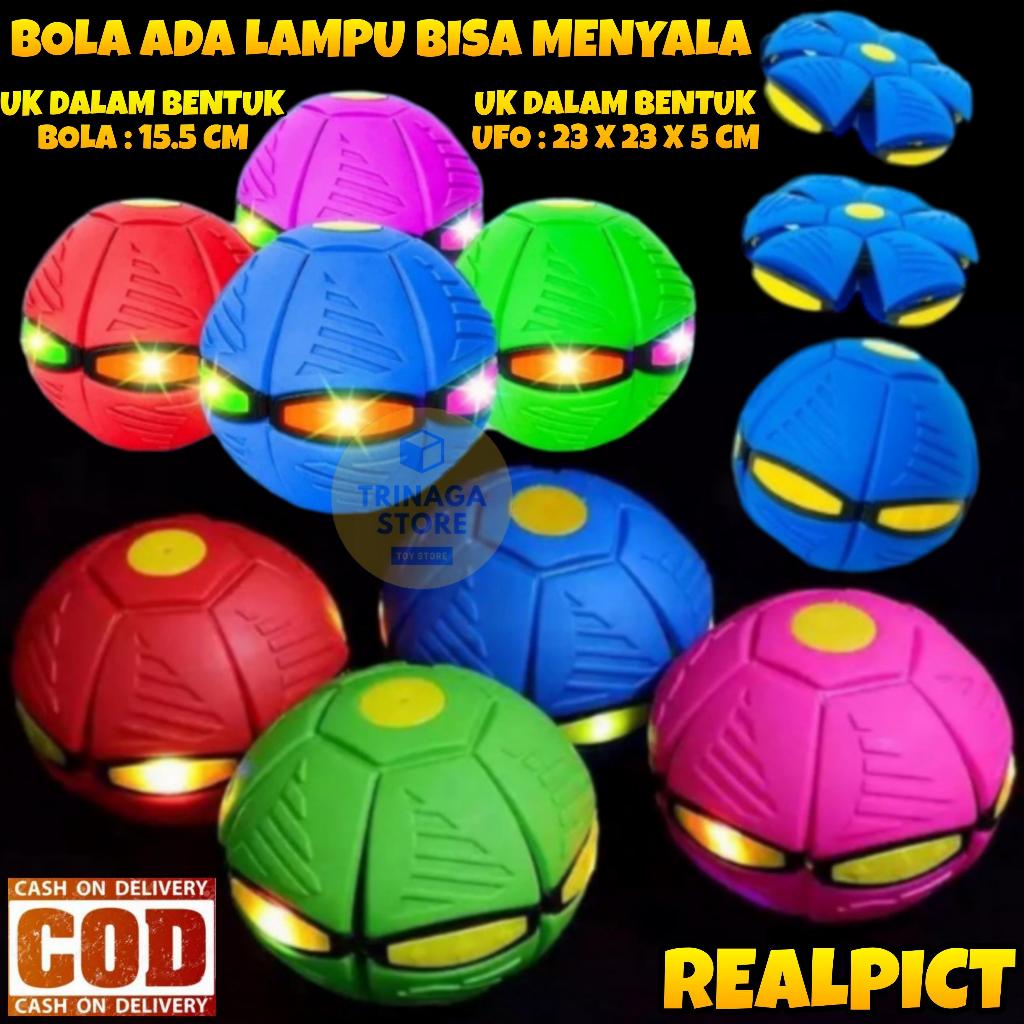 Jual ( BISA COD / ADA LAMPU ) PROMO Mainan Anak Magic Ball UFO / Mainan ...