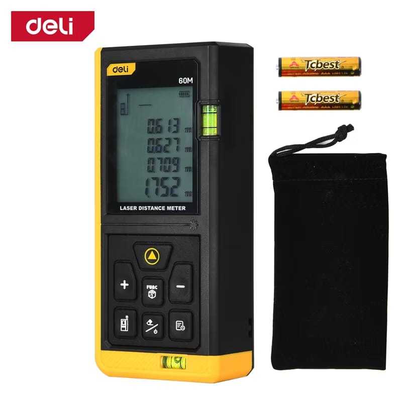Jual DELI Laser Rangefinders (Meteran Laser Digital) 60/80/100/120m ...