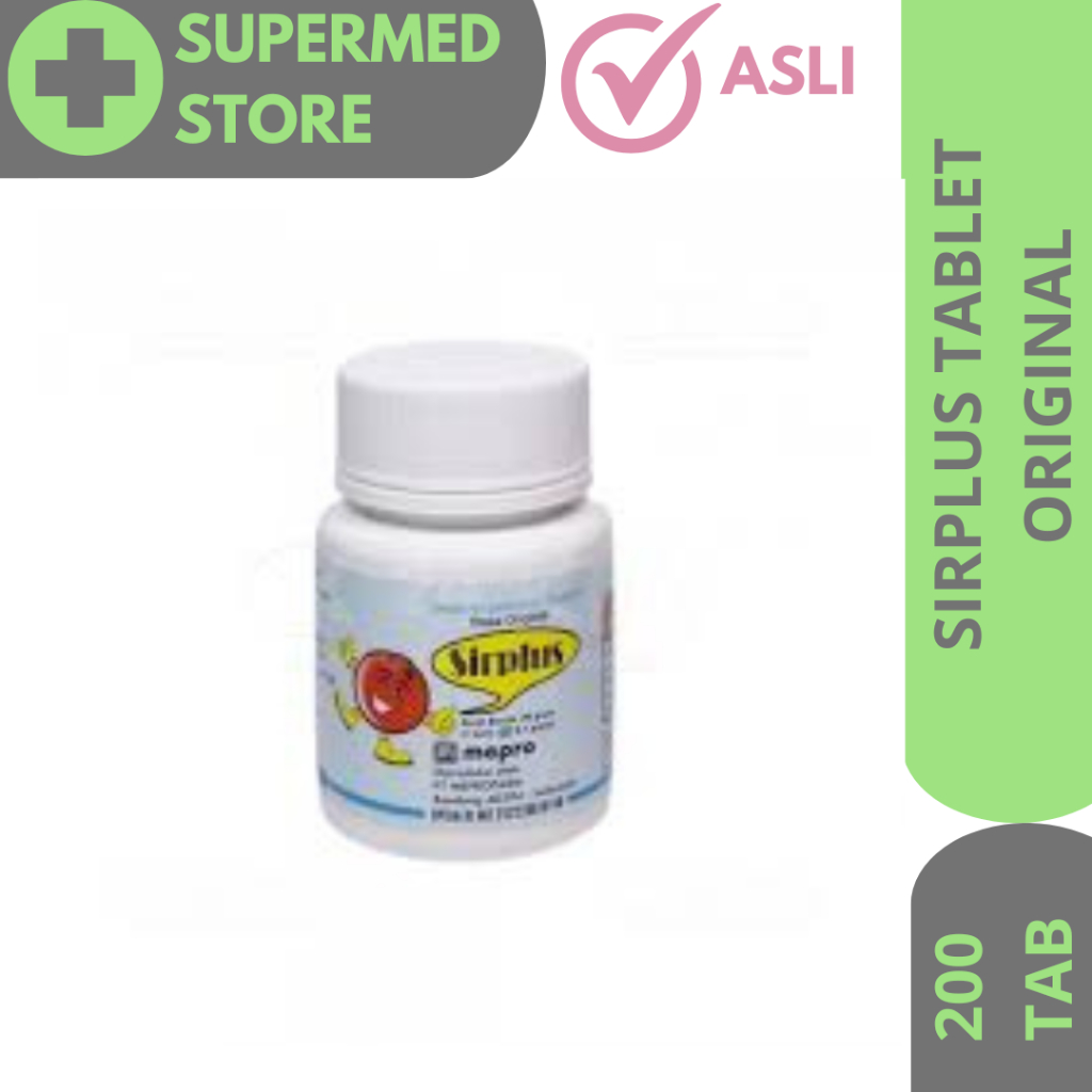Jual Sirplus Tablet Rasa Original Botol Isi 200 Tablet / Pemanis Obat ...