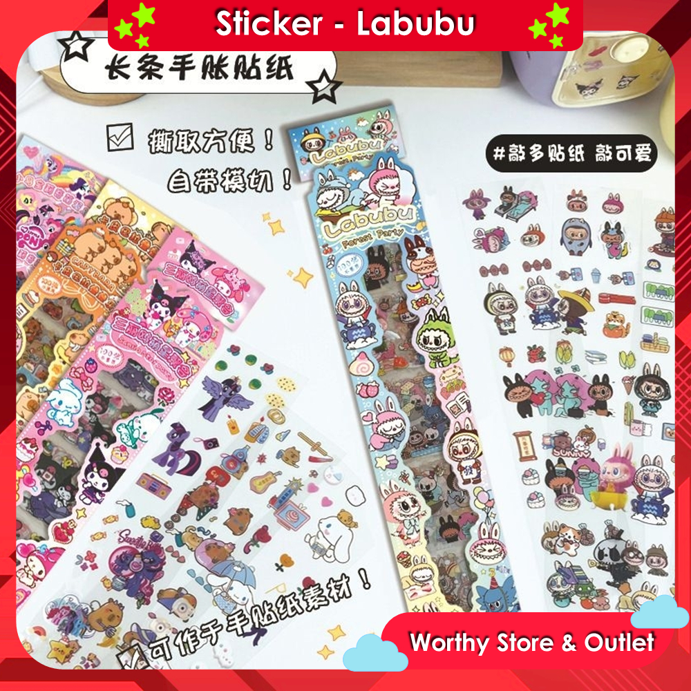 Jual Sticker / Sticker Labubu Panjang / Stiker Labubu Panjang / Stiker ...