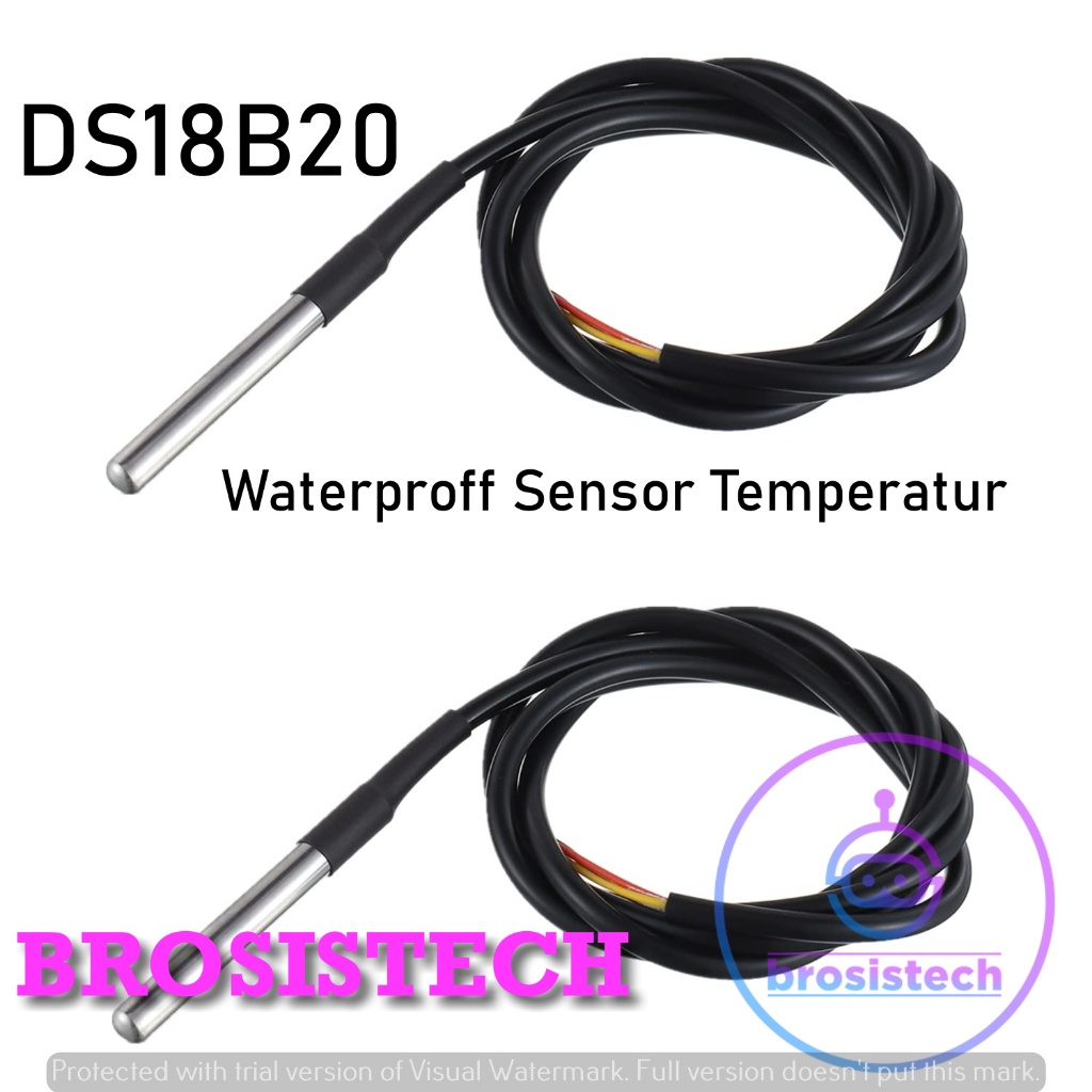 Jual DS18B20 Waterproff Sensor Temperatur Sensor Tahan Air | Shopee ...