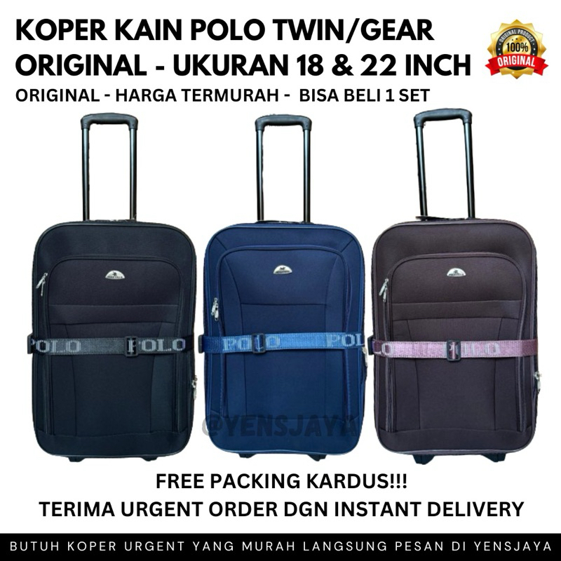Jual KOPER KAIN POLO TWIN/GEAR 18 & 22 INCH / KOPER KABIN / KOPER ...