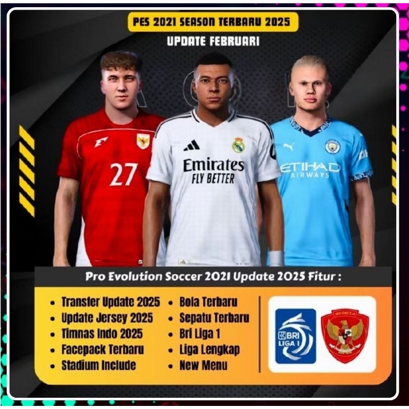 Jual PES 2021 PATCH UPDATE SEASON 2024 2025 - GAME WINDOWS ORIGINAL ...