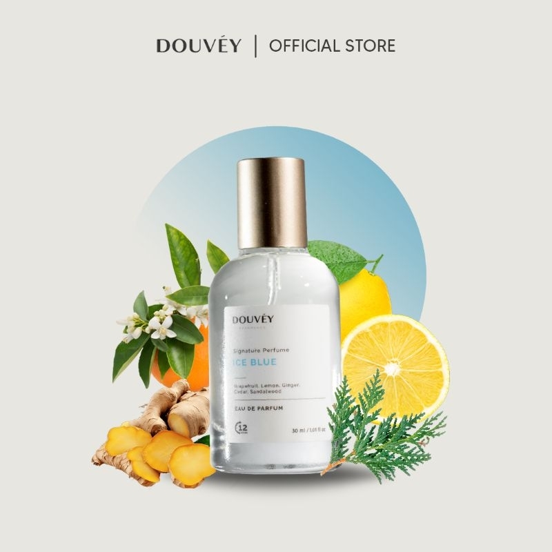 Jual Douvey Parfum Ice Blue EDP 30ML Signature Perfume Men | Shopee ...