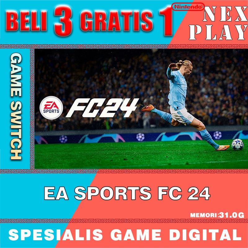 Jual EA SPORTS FC 24 Nintendo Switch Digital Game （BELI 3 GRATIS 1) | Shopee Indonesia