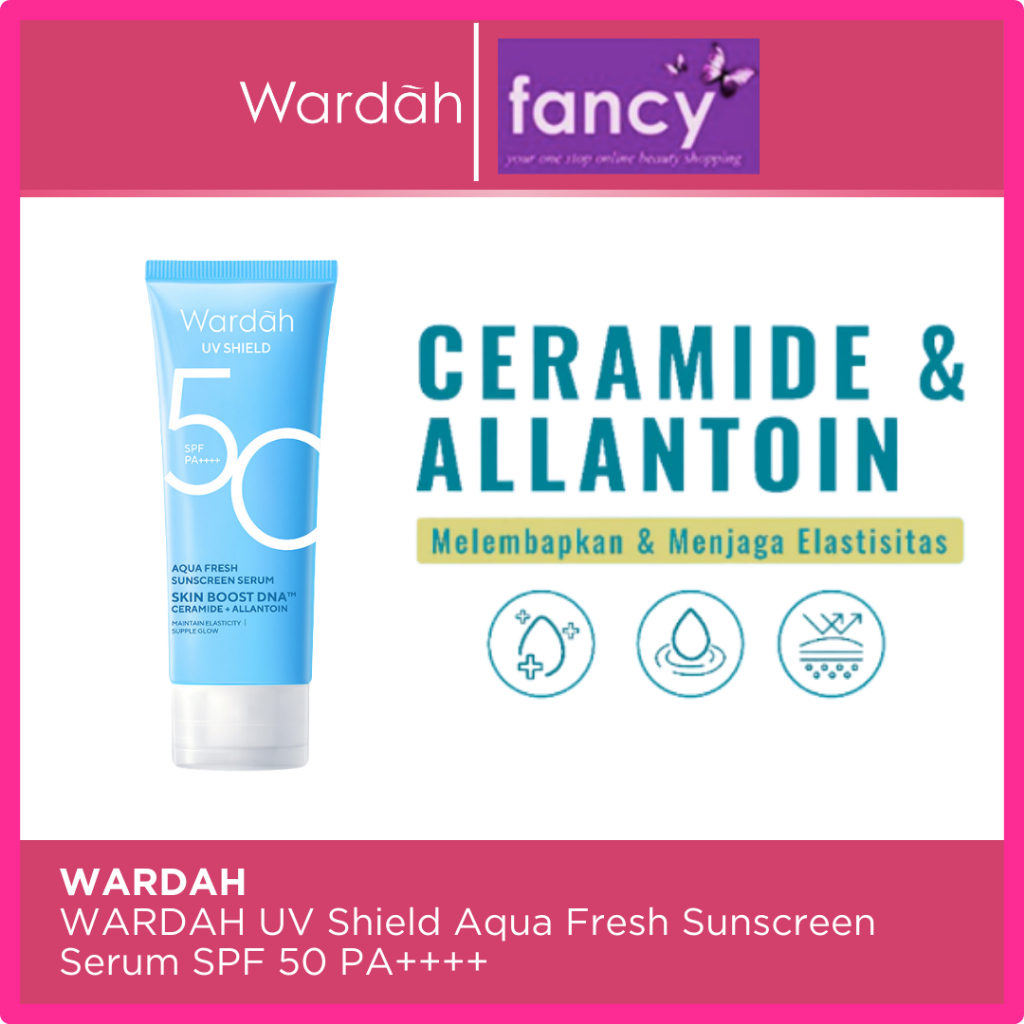 Jual Wardah UV Shield Aqua Fresh Sunscreen Serum SPF 50 PA++++ 30 ml | Shopee Indonesia
