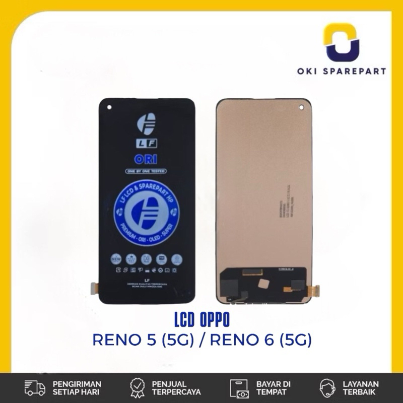 Jual LCD Oppo Reno 5 (5G) / Reno 6 (5G) ORI LF - Original Life Future ...