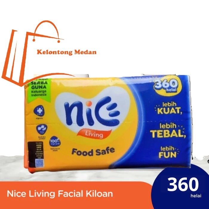 Jual TISSUE NICE/CLEAN PLUS isi 180/360 HELAI TISU SERBAGUNA 2PLY TISU ...