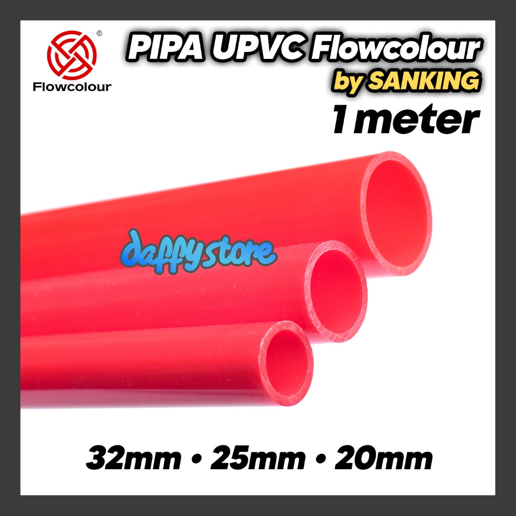 Jual Pipa UPVC FLOW COLOUR 1 meter by SANKING 20mm 25mm 32mm akuarium ...