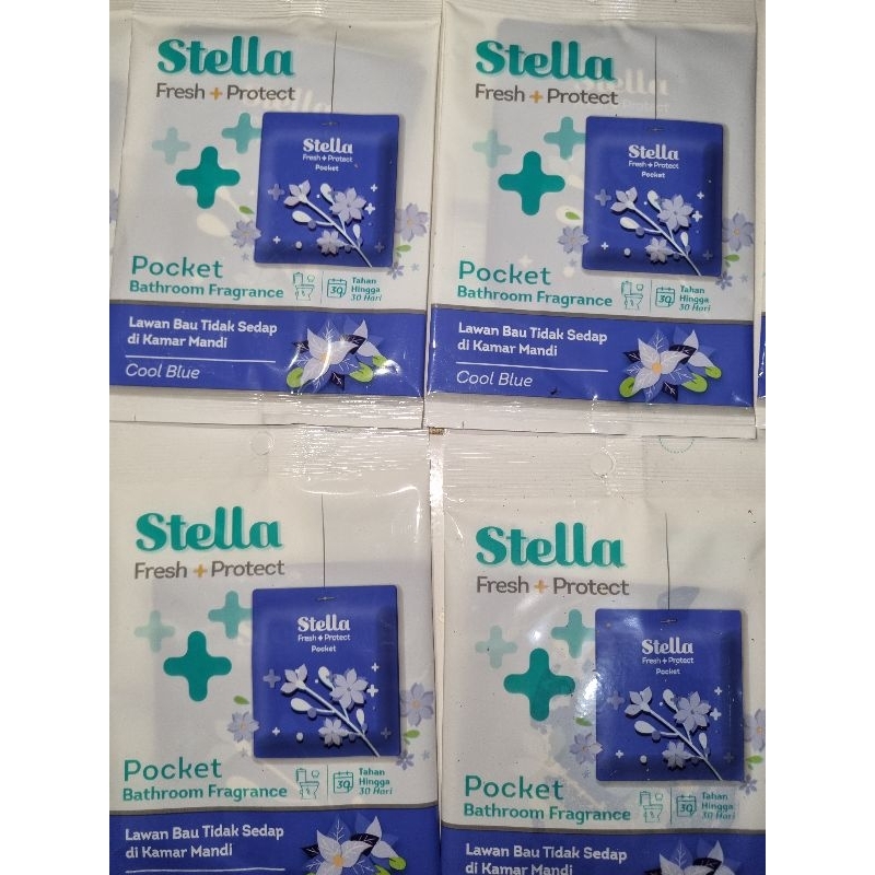 Jual Stella Pocket Bathroom Cool Blue Pengharum Ruangan Toilet 10gr ...