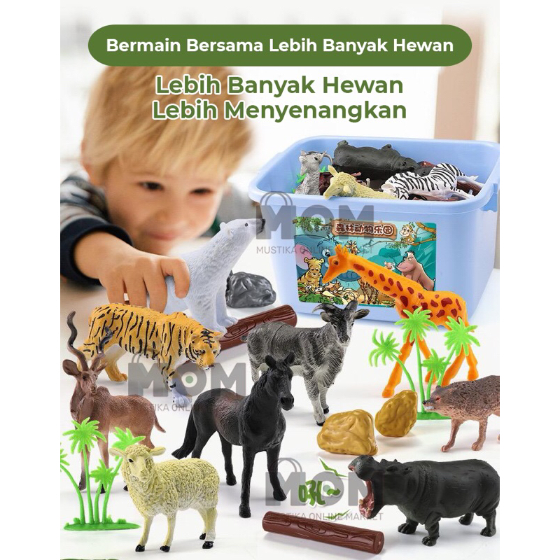 Jual [BISA COD] Set Mainan Anak Animals Dino Dinosaurus Miniature ...