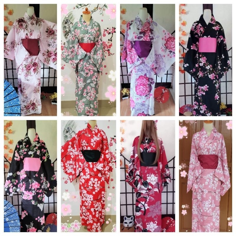 Jual Yukata/kimono DEWASA (beli 4 bonus 1 yukata) | Shopee Indonesia