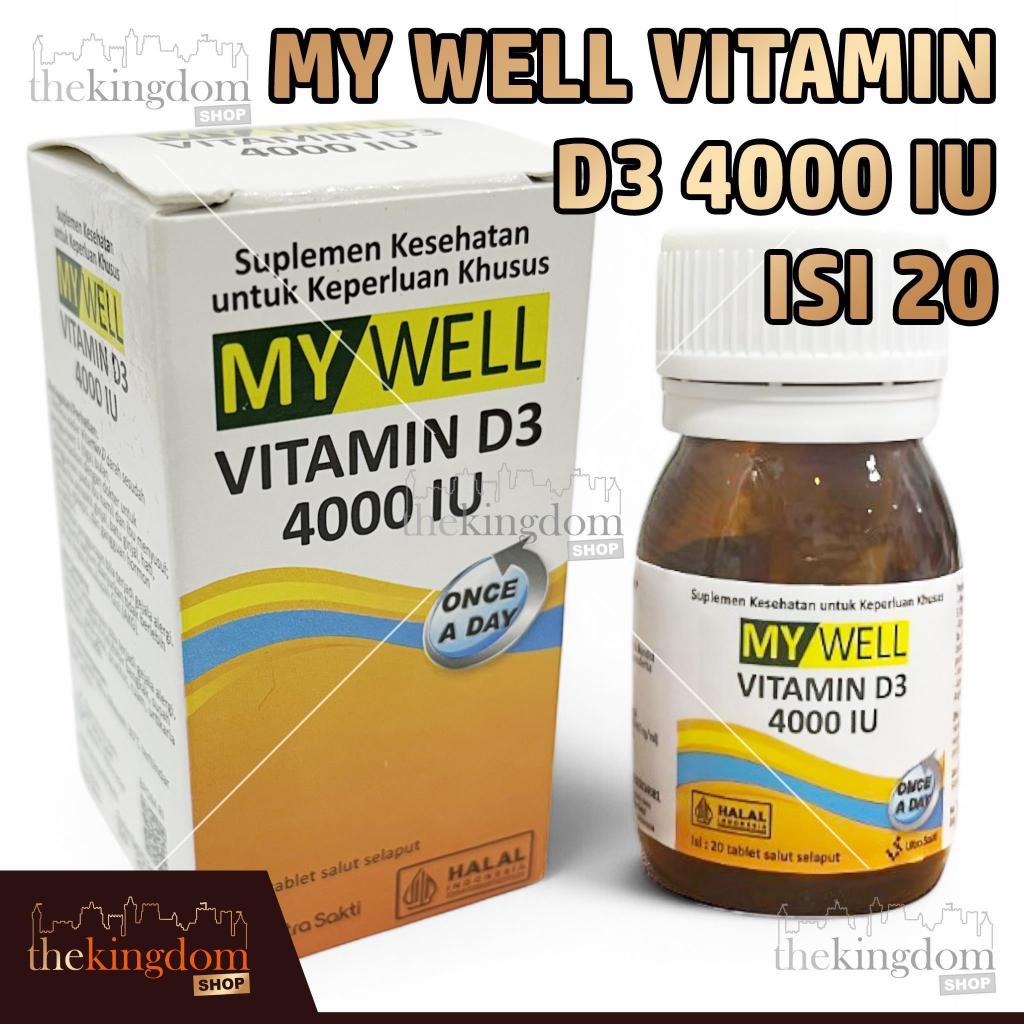 Jual My Well Vitamin D3 4000 IU /20 Once A Day Tablet Botol ...