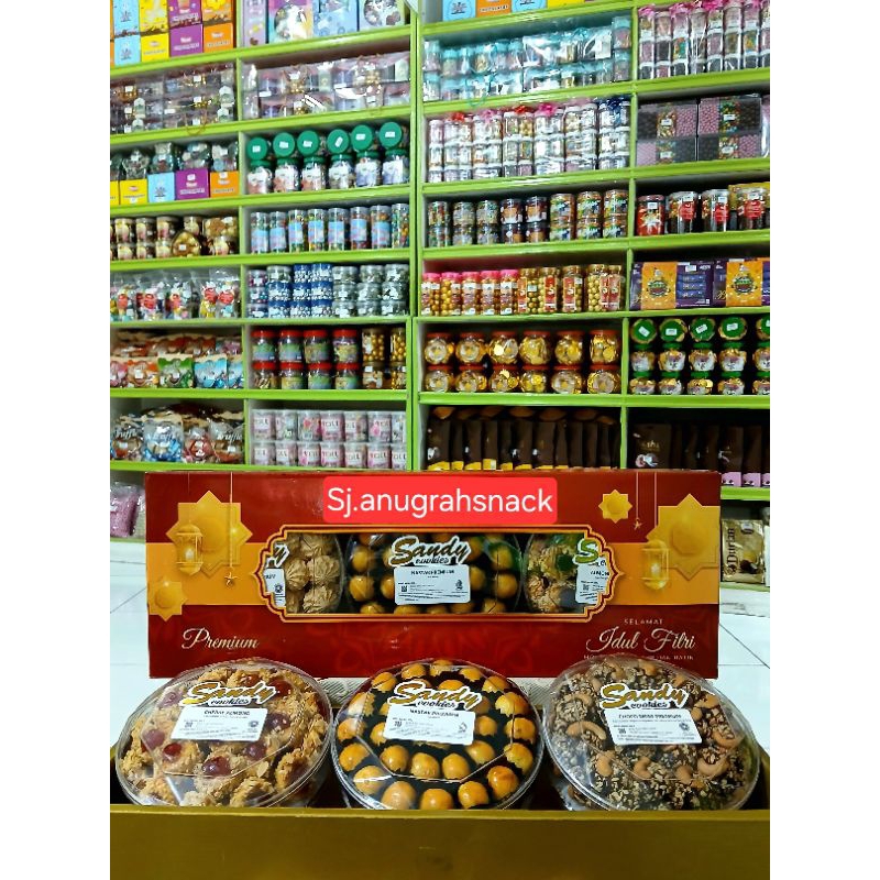 Jual SANDY COOKIES PAKETAN KUE LEBARAN HAMPRES LEBARAN PAKET PREMIUM ...