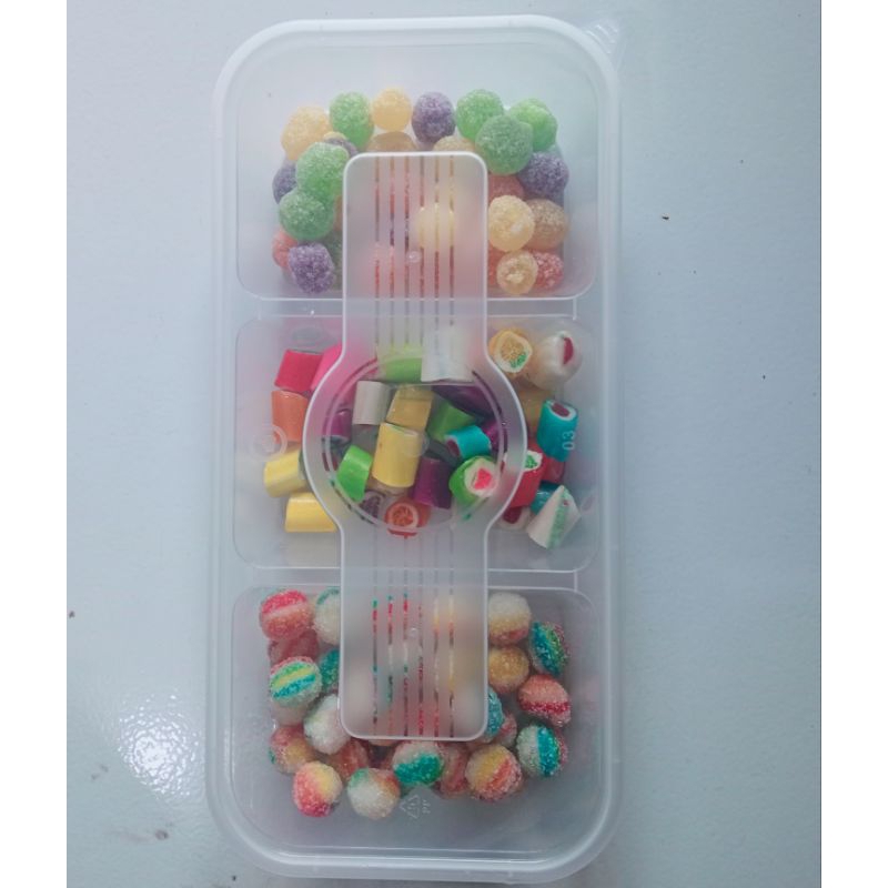 Jual Permen viral sekat 3 (sticky,marble, Fruity) permen lebaran ...