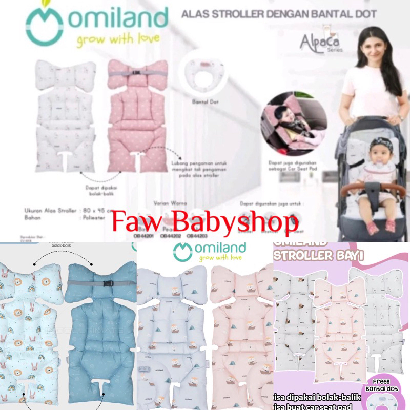 Jual Alas Stroller + Bantal Dot OMILAND Series SEA HORSE / OTTER ...