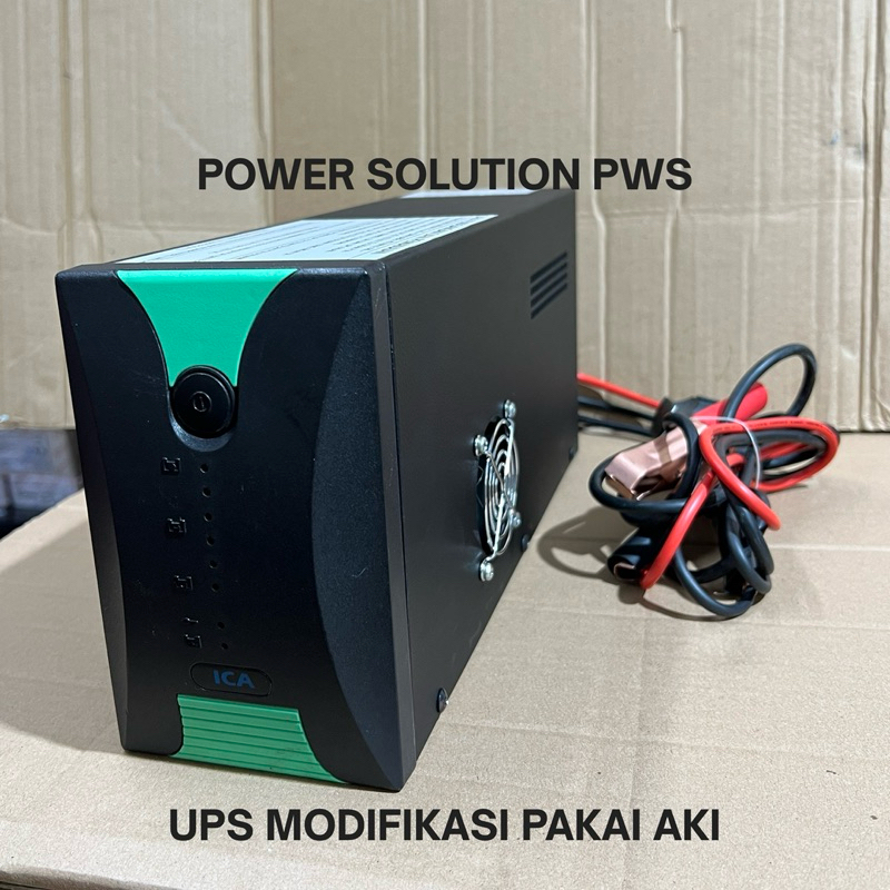 Jual UPS MODIF ICA 600 Volt Amper / 300 Watt External Baterai 12V DC ...