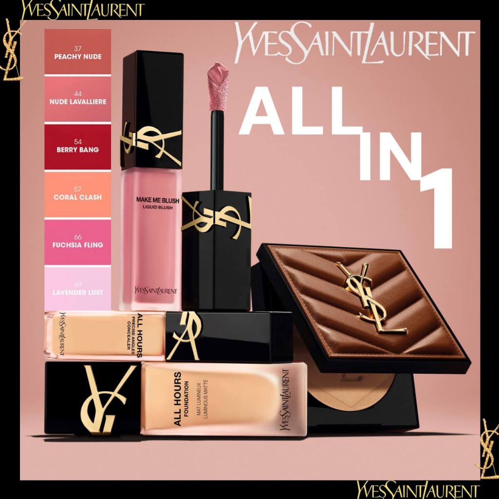 Jual YSL Make Me Blush Liquid Blush / YSL All Hours Hyper Bronze ...