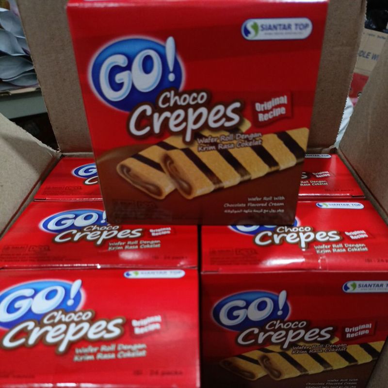 Jual GO CHOCO CREPES 1BOX ISI 24PCS | Shopee Indonesia
