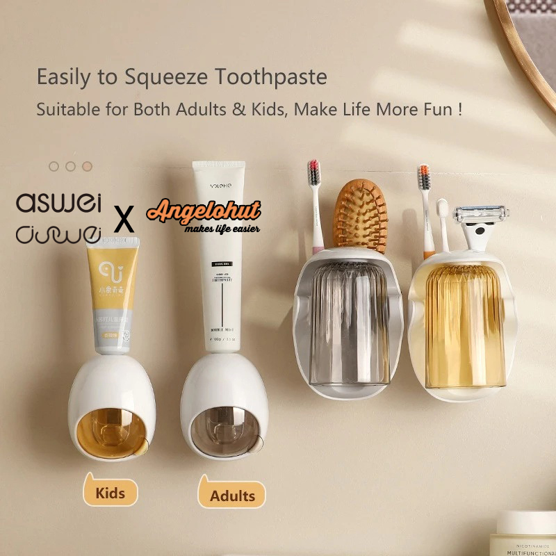 Jual Aswei ALQ01 Litte Q Dispensel Odol Mini dengan Penutup Transparant ...