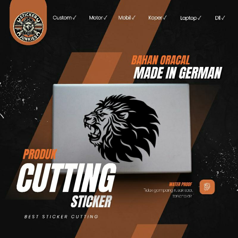 Jual STIKER SINGA BESAR| STIKER CUTTING | CUSTOM MOBIL LAPTOP KOPER ...