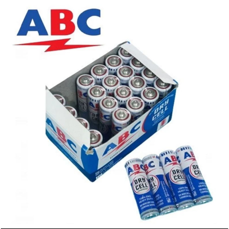 Jual BATERAI ABC A2/AA. BIRU HARGA/BOX ISI 24PCS | Shopee Indonesia
