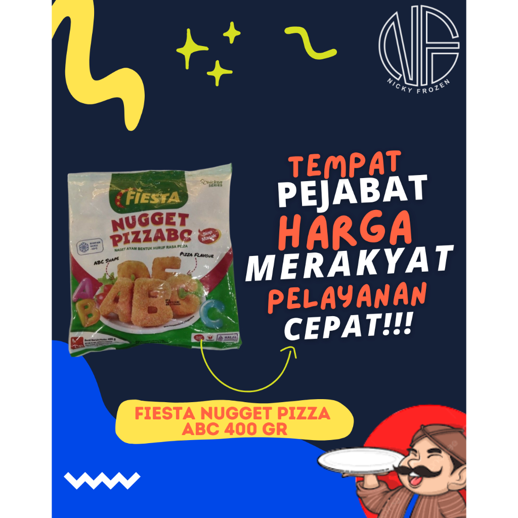 Jual FIESTA NUGGET PIZZA ABC 400 GR | Shopee Indonesia