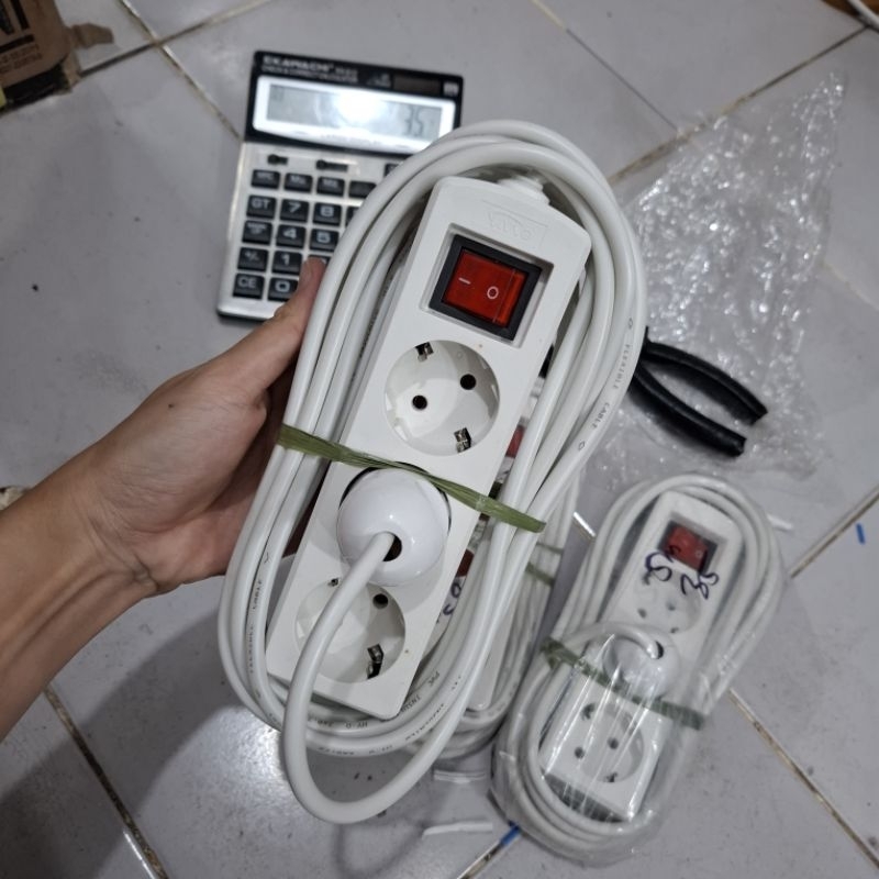 Jual Terminal colokan jadi 3lubang 5 meter rakitan toko kami (rakit ...