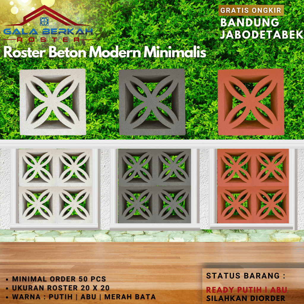 Jual ROSTER BETON MINIMALIS, Loster Beton Minimalis, Lubang Angin ...