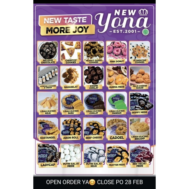 Jual YONA Cookies bandung TERSEDIA LAYANAN ANTAR INSTANT l kue enak l ...