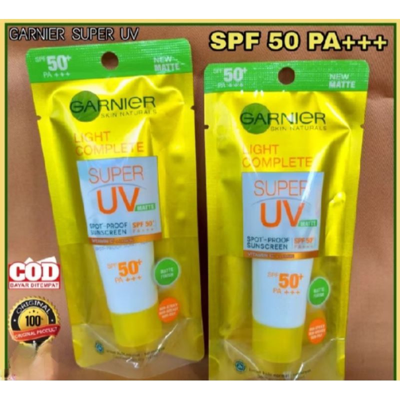 Jual GARNIER SUNSCREEN MATTE FINISH SUPER UV 50PA++ 15ML | Shopee Indonesia