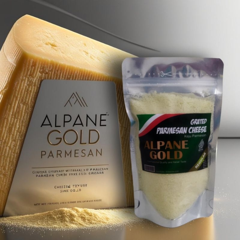 Jual Keju Alpane Gold Grated Parmesan Cheese 100g | Shopee Indonesia