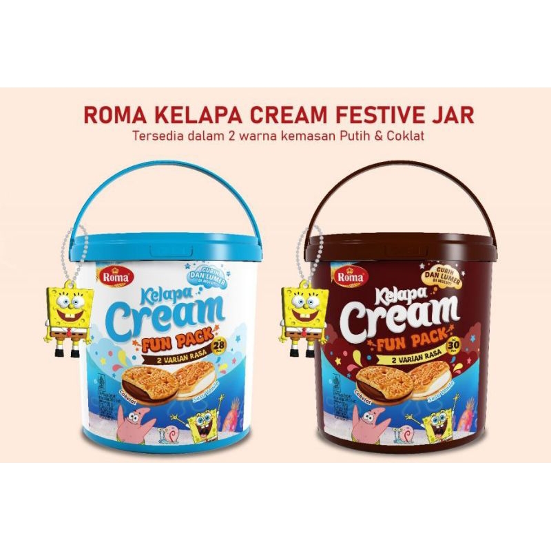 Jual JAR 300gr ROMA KELAPA CREAM PP FESTIVE EMBER 300 GR | Shopee Indonesia