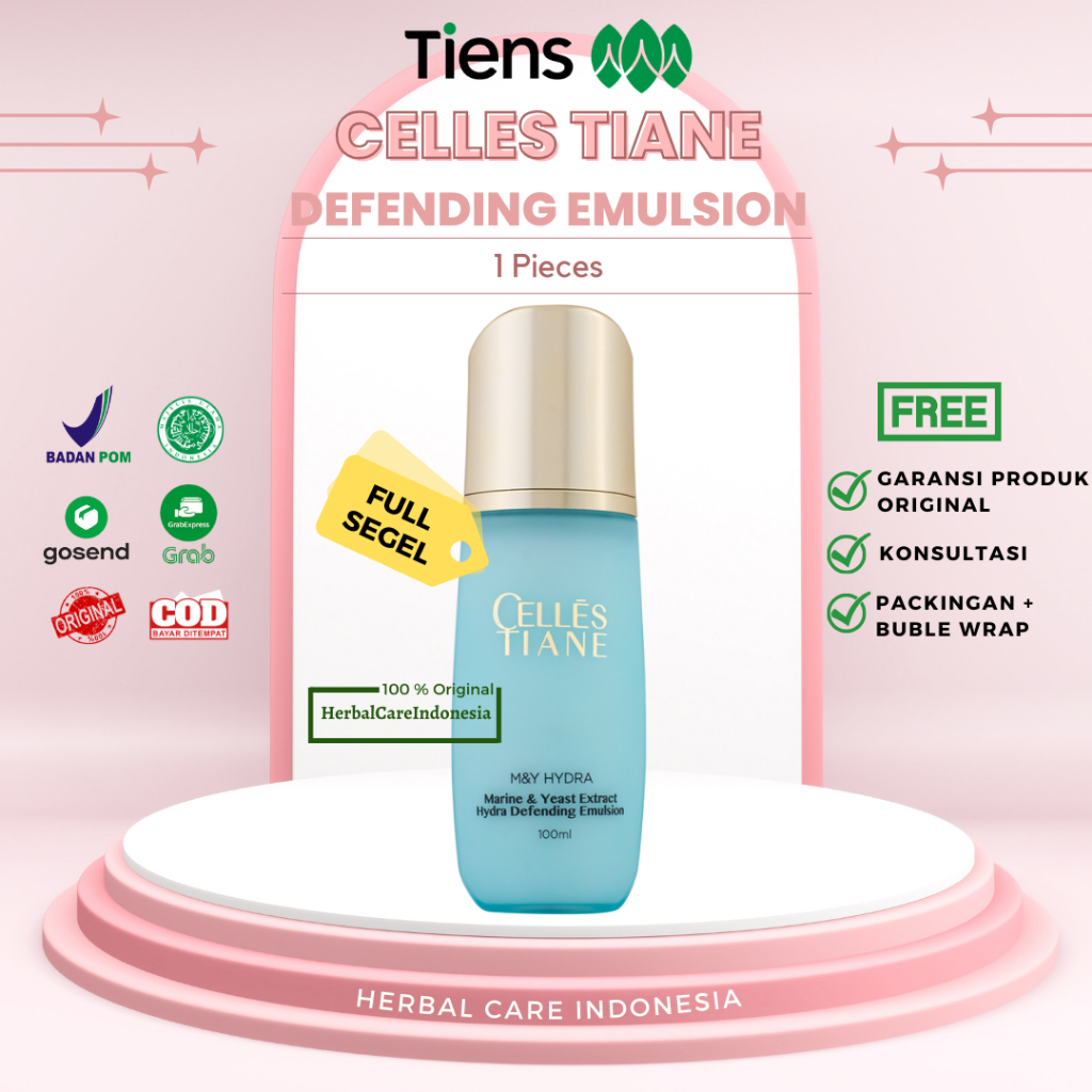 Jual Skincare Tiens Celles Tiane M&Y Extract Hydra Defending Emulsion ...