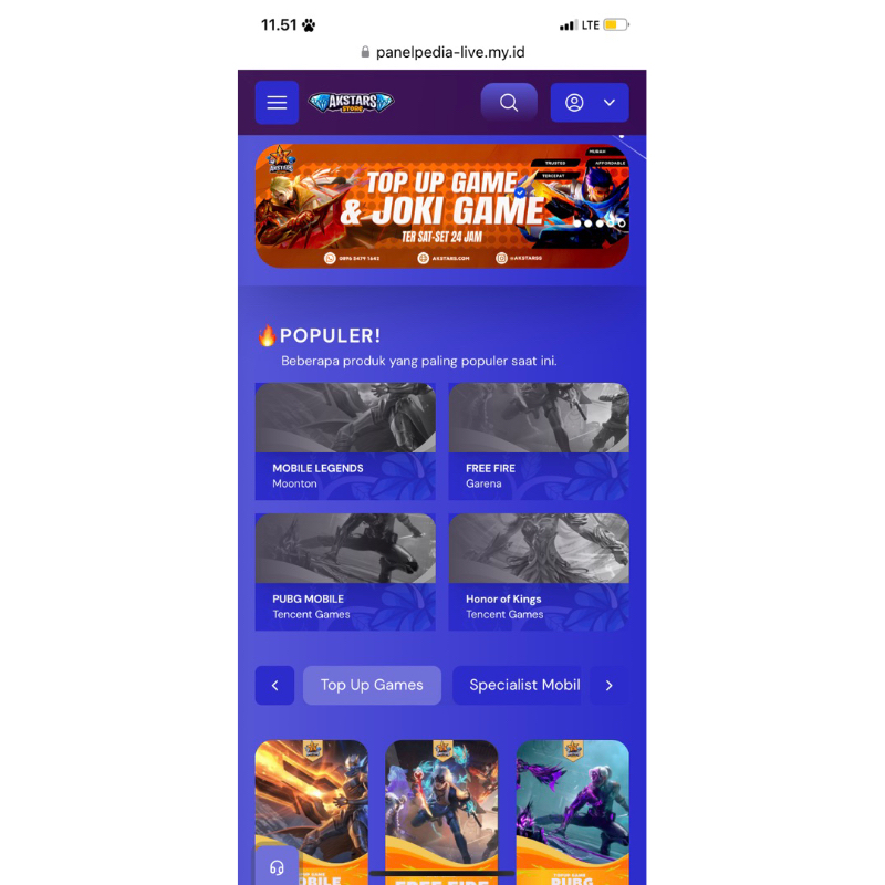 Jual source code website topup game terbaru 2025 | Shopee Indonesia