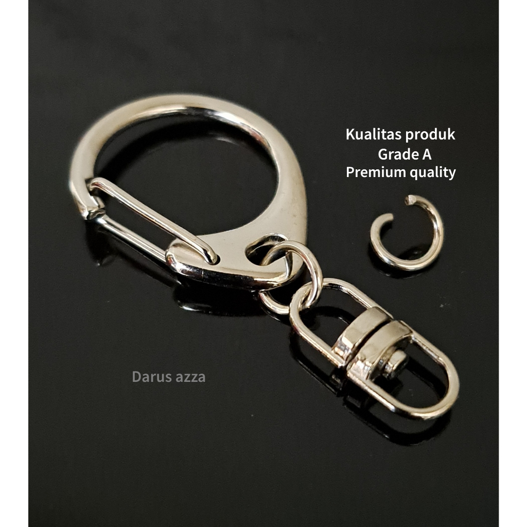Jual Gantungan kunci titanium tahan karat / key chain / model kokot udang premium quality grade ...
