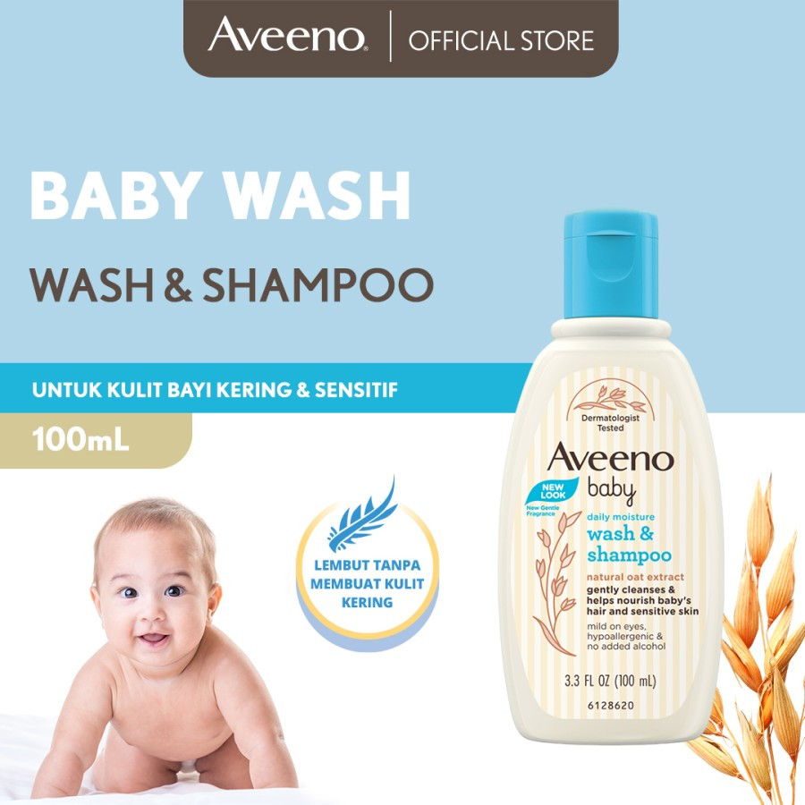 Jual Aveeno Baby Wash & Shampoo - Sabun & Shampoo Bayi (100 mL ...