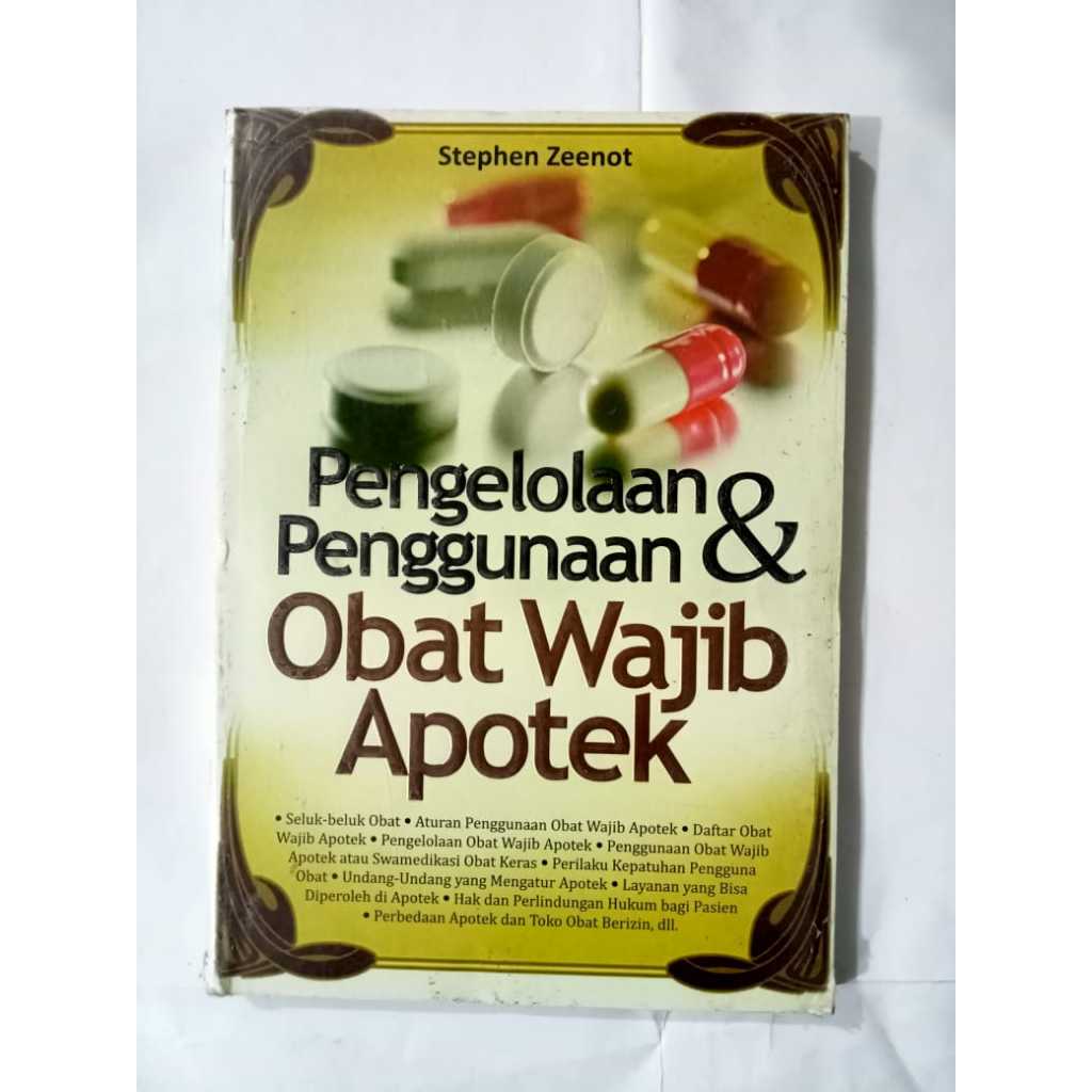 Jual PENGELOLAAN DAN PENGGUNAAN OBAT WAJIB APOTEK APOTIK STEPHEN ZEENOT | Shopee Indonesia