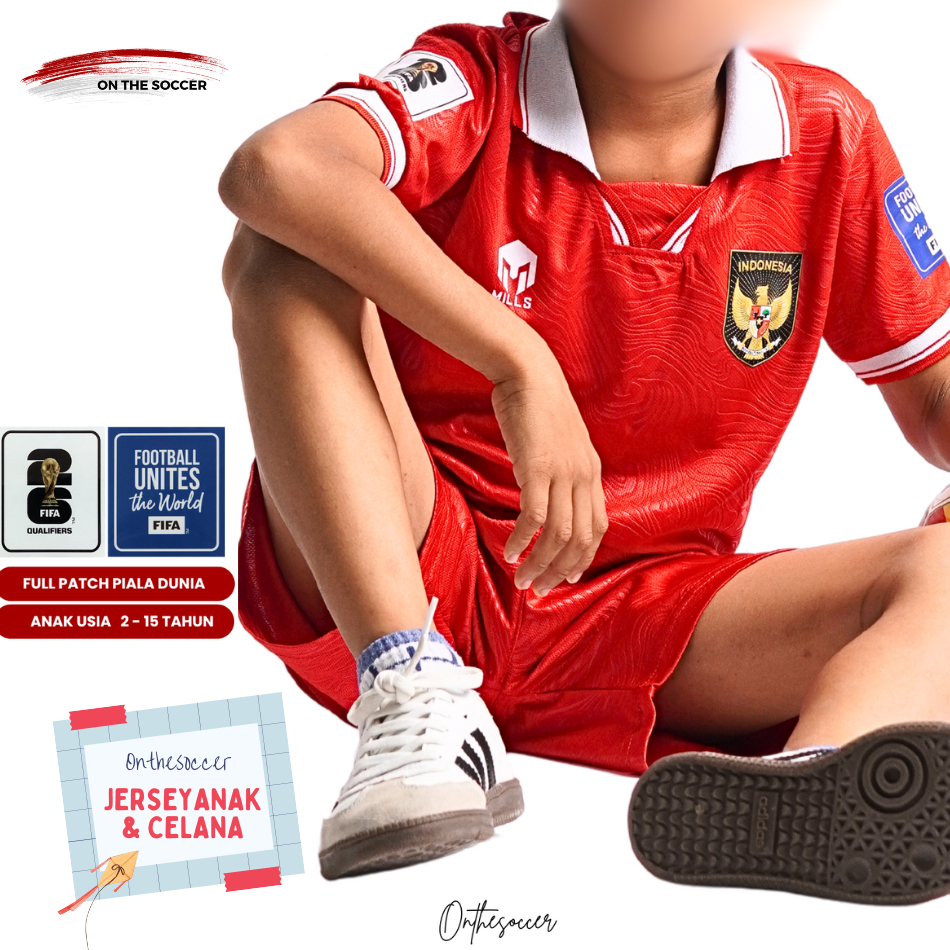 Jual Setelan Jersey Anak Mills Merah Home Timnas Indonesia | Shopee ...