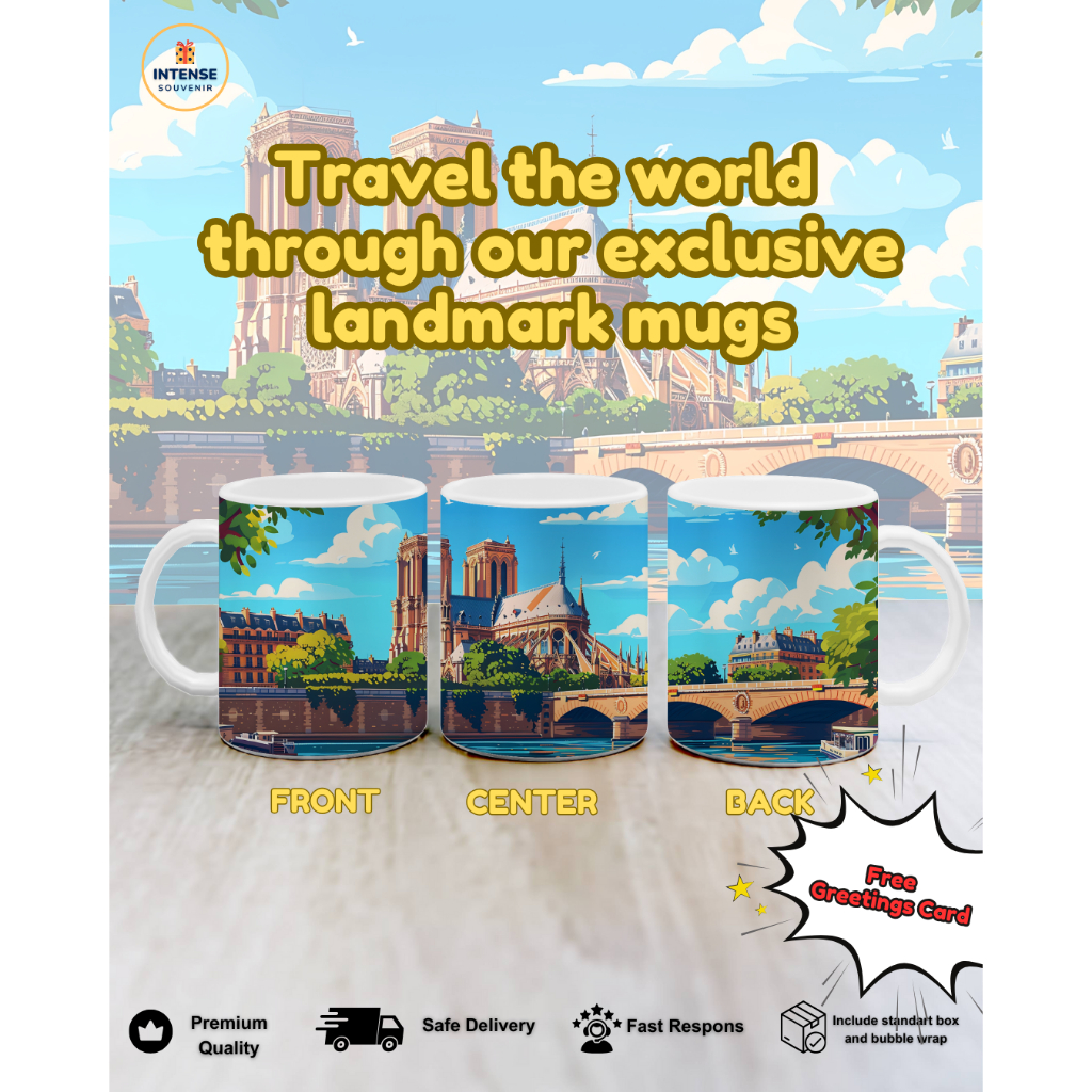 Jual Mug Souvenir Dunia | Souvenir Travel | Ikonik Landmark Dunia ...