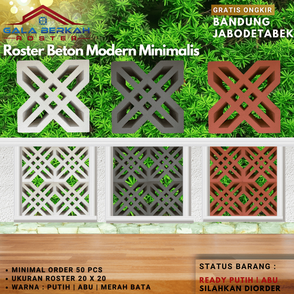 Jual ROSTER BETON MINIMALIS, Loster Beton Minimalis, Lubang Angin ...