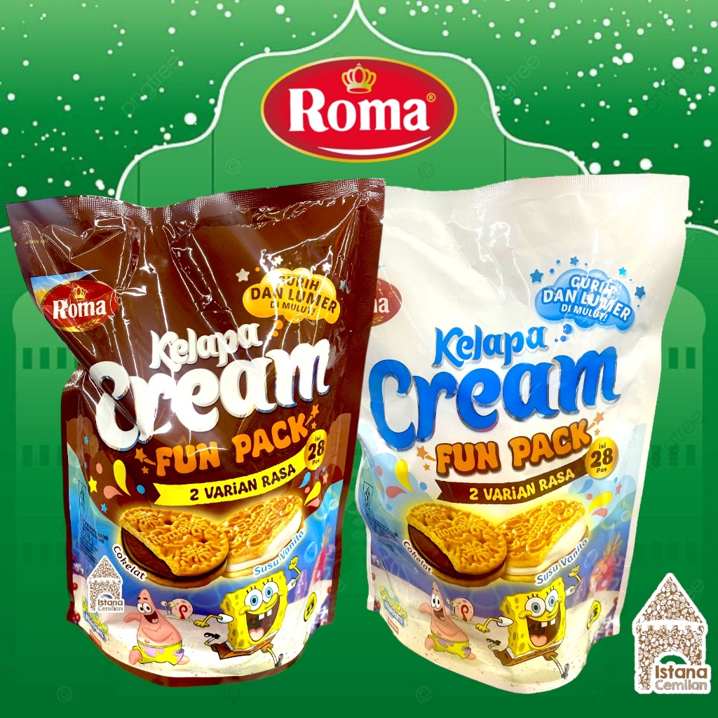Jual Roma Kelapa Cream FUN PACK 245 Gram (isi 28 pcs) Kue Hampers ...